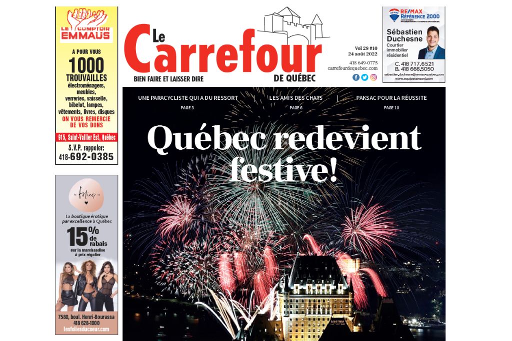 Édition virtuelle du journal Le Carrefour du 24 août 2022