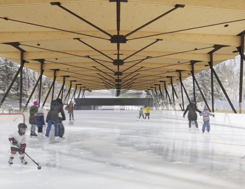 Les travaux de la patinoire du parc Victoria débutent