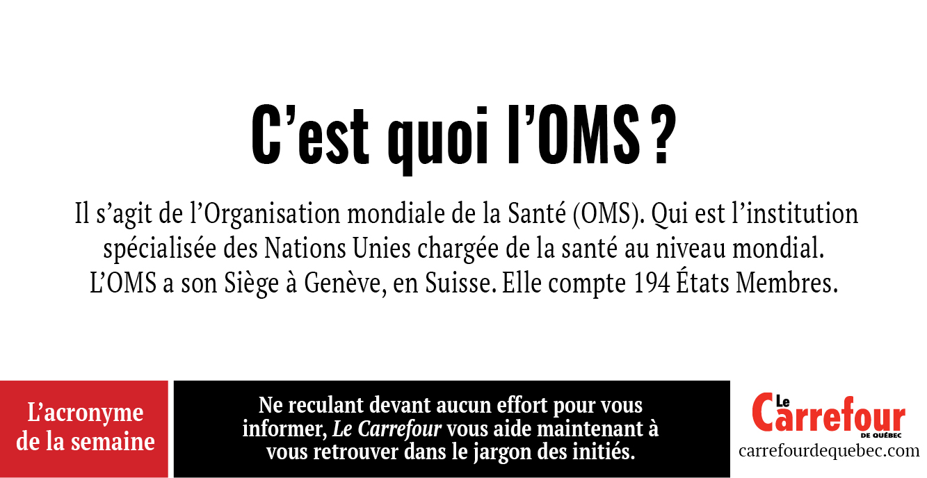 L’acronyme de la semaine : OMS