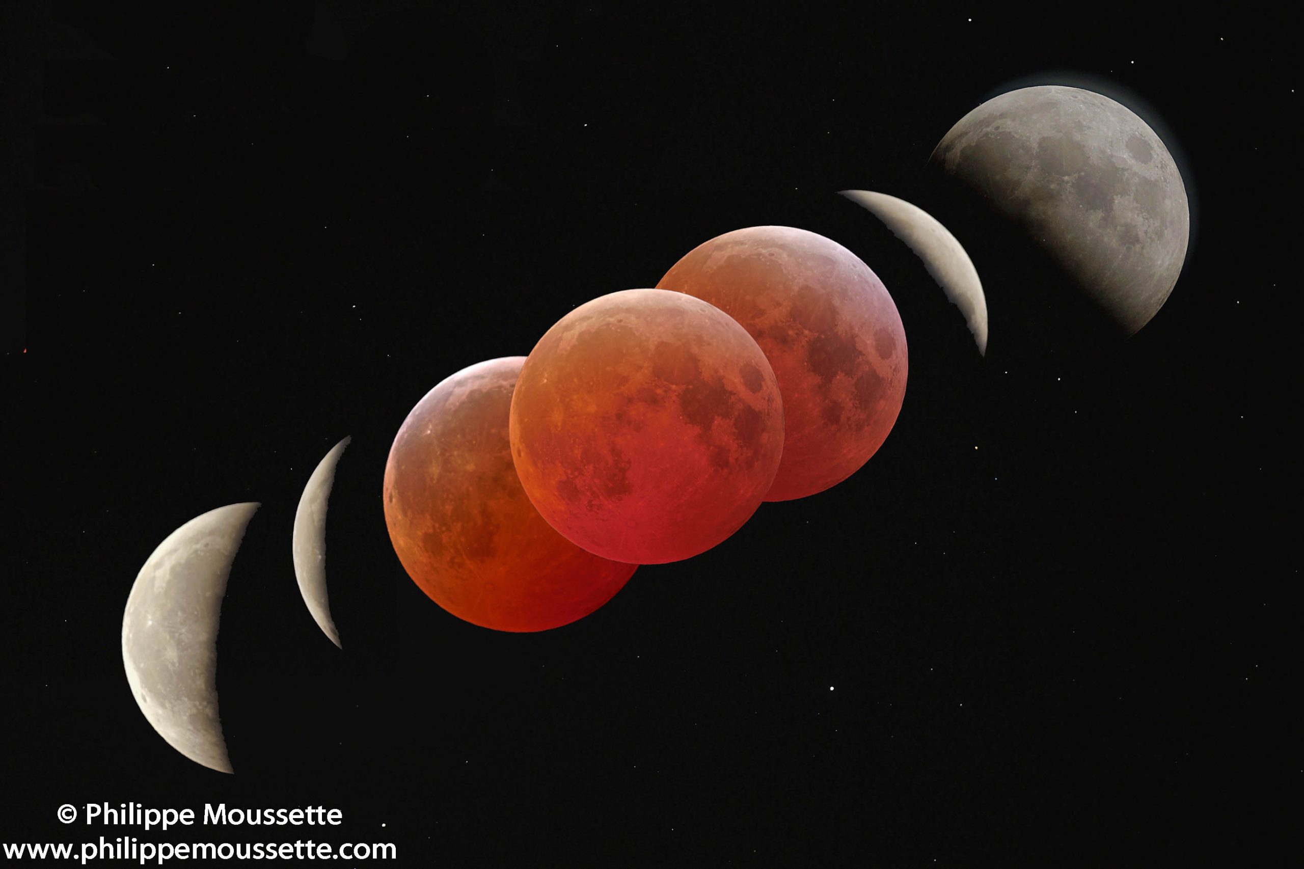 L'éclipse lunaire du 14 mars en images