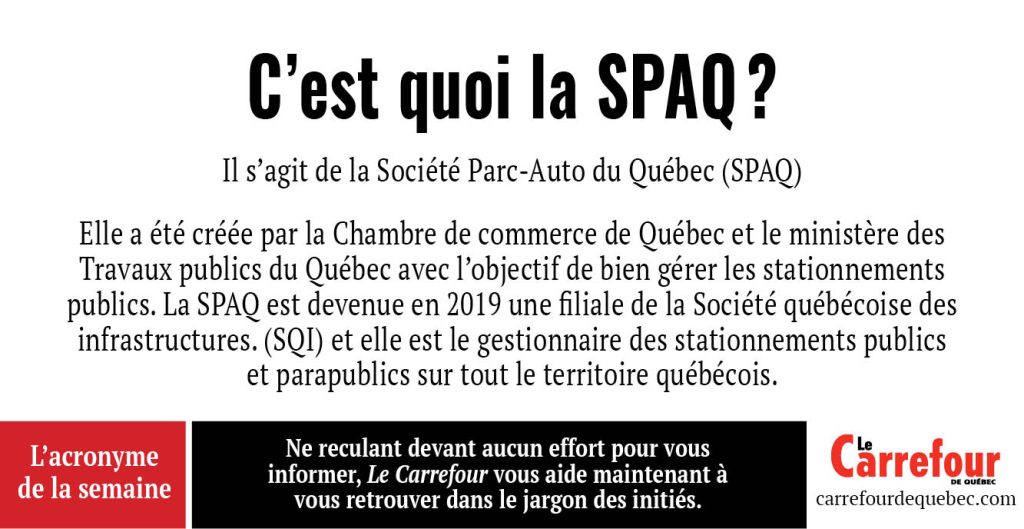 L’acronyme de la semaine: SPAQ